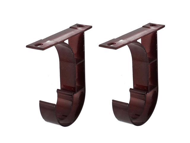 Click here for Unique Bargains 2pcs 1 Dia Drapery Curtain Rod Hoo... prices