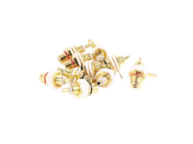 Click here for 10 Pcs Gold Plated RCA Female Jack Socket Bulkhead... prices