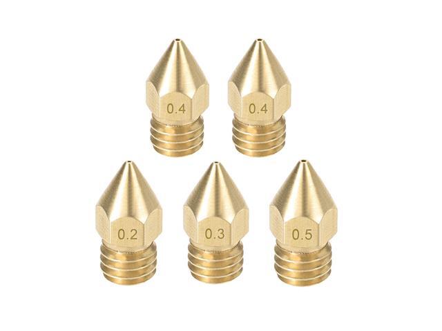 Click here for 5pcs 3D Printer Nozzle Brass MK8 Nozzle 0.2mm 0.3m... prices