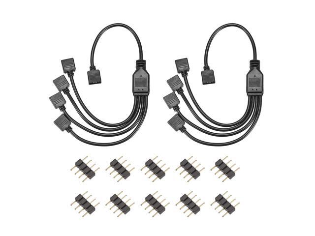 Click here for RGB LED Light Connector 4 Pin 1 to 4 Female Splitt... prices