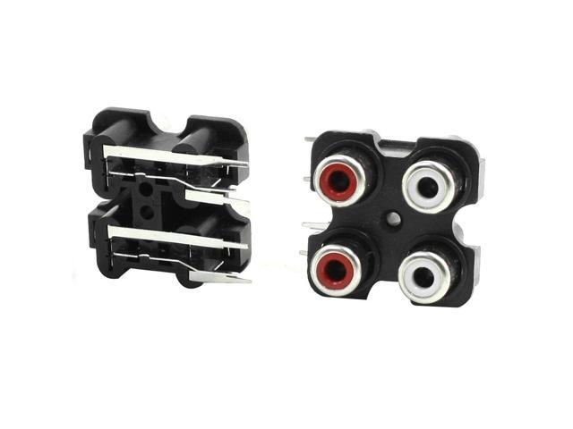 Click here for Side PCB Mount RCA-407 Audio Video 4 Female RCA AV... prices