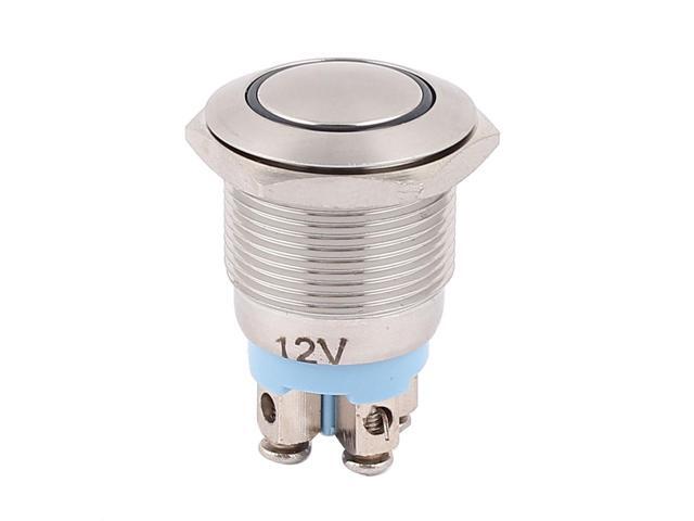 Click here for DC 12V Blue LED Light 19mm 4Pins DPST Ball Head Mo... prices