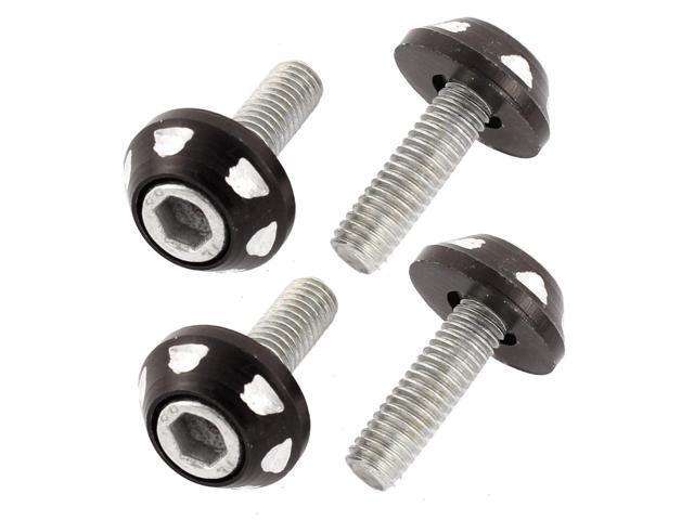 Click here for 4 Pcs Black Head Round Cap Bolt Screw for Car Lice... prices