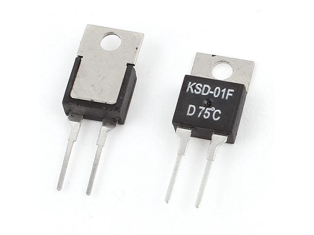 Click here for Unique Bargains 2Pcs KSD-01F H75C 75C N. C Normal... prices