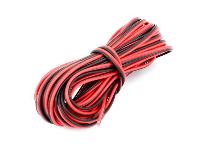 Click here for Black Red 22AWG Indoor Outdoor PVC Insulated Elect... prices