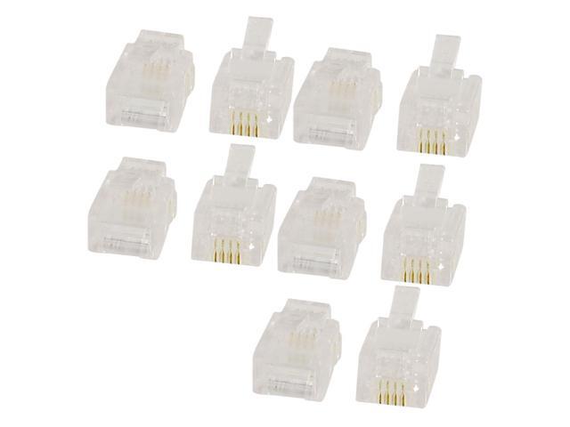 Click here for Unique Bargains 10 x Clear Plastic Shell Modular 6... prices