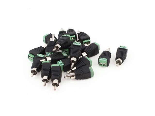 Click here for 20 Pcs Terminal Block RCA Male Plug Audio Video Ad... prices