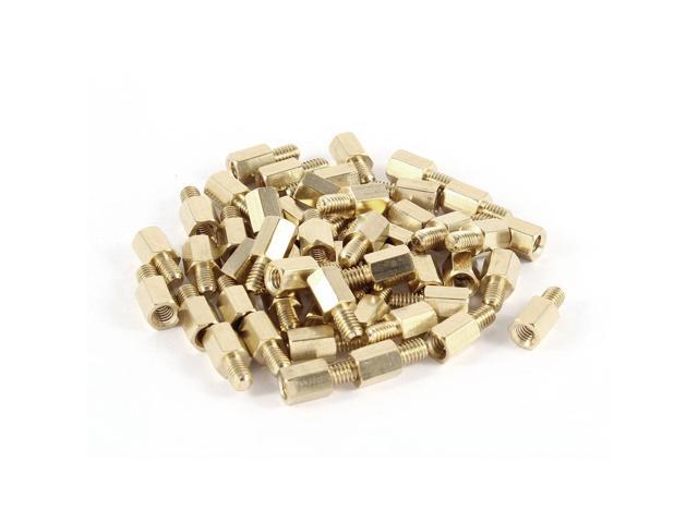 Click here for Unique Bargains 50pcs Brass Hex Standoff Spacer M4... prices