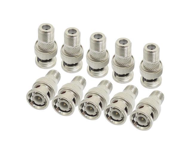 Click here for 10 Pcs Replacement BNC Male to F Female Plug Metal... prices