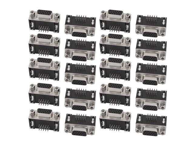Click here for 20Pcs DB 15 Pin 3 Row Female D-SUB VGA Connector P... prices