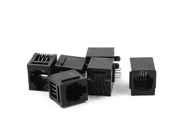 Click here for Unique Bargains 6Pcs Push in Type Head RJ11 6P6C T... prices