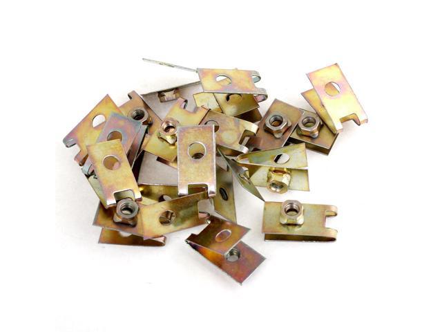 Click here for Unique Bargains 20pcs Metal Plate U-Type Clips Spe... prices