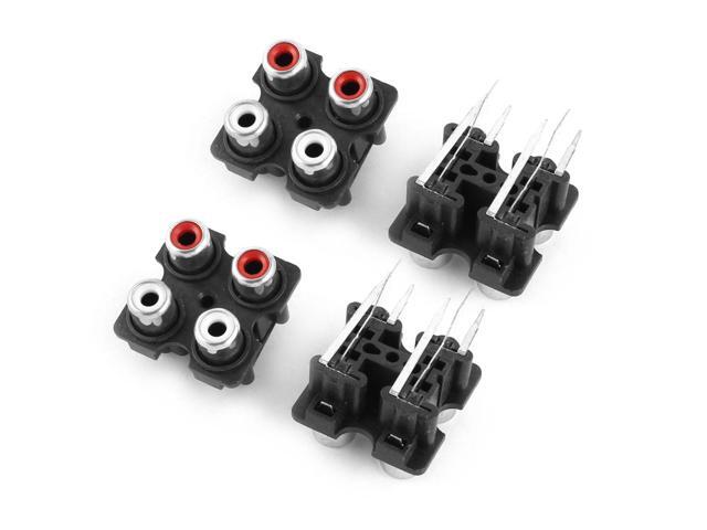 Click here for Panel Mounting Audio Video Jack AV Socket 4 Positi... prices