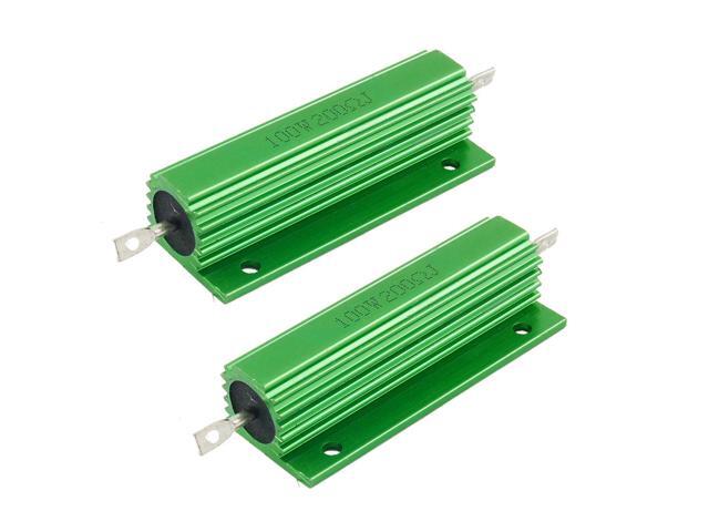 Click here for Green 200 Ohm 5 100 Watt Aluminum Shell Wire Wound... prices