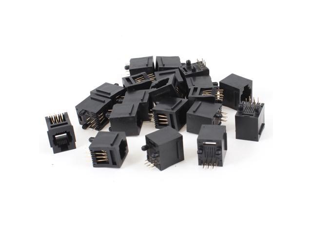 Click here for 20pcs 180 Degree RJ12 6P6C 6 Pin Network LAN Ether... prices