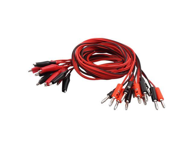 Click here for Double Alligator Clip to Banana Plug Audio Test Le... prices