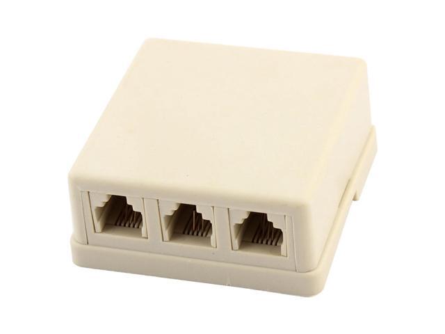 Click here for Unique Bargains 1 to 3 RJ11 Socket Telephone Coupl... prices