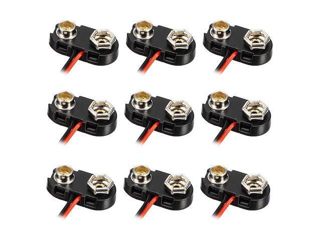 Click here for 9pcs DC 9V Battery Clip T-Type Buckle Connector Pl... prices
