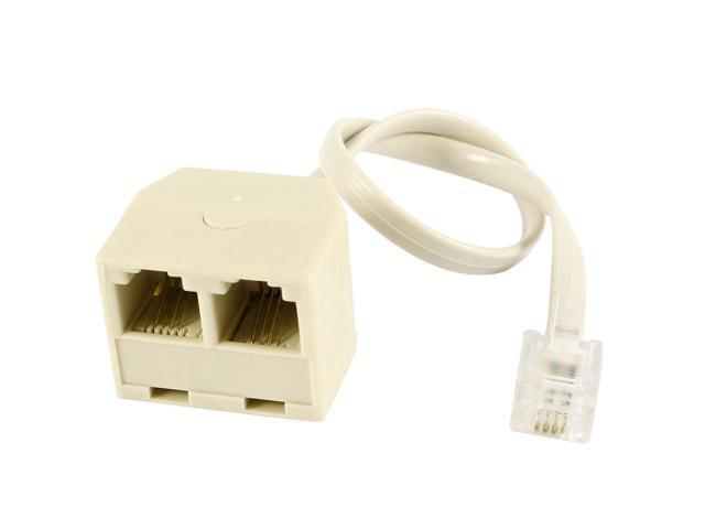 Click here for RJ11 6P4C 2 Female Socket to Male Plug F/M Telepho... prices