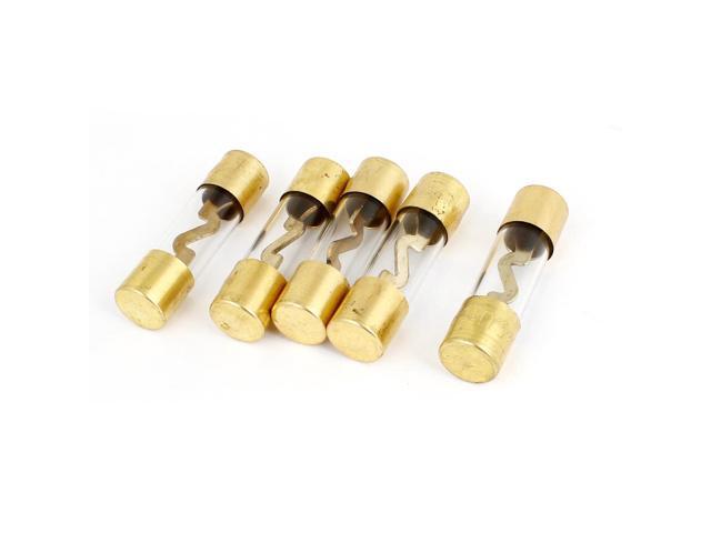 Click here for Unique Bargains 5 x Gold Tone AGU Glass Tube Fuses... prices