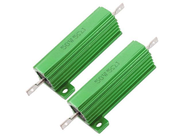 Click here for 2 Pcs Green 50W Watt 5 Ohm 5 Tolerance Aluminum Sh... prices