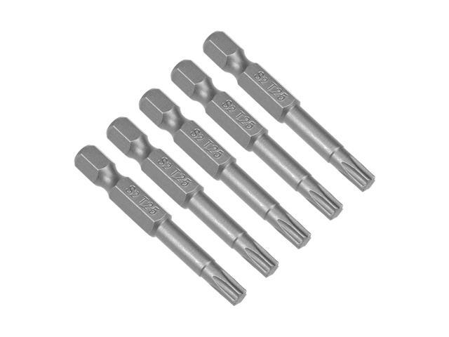 Click here for 5pcs 50mm 1/4 Hex Shank T25 Magnetic Torx Head Scr... prices