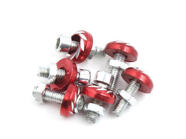 Click here for 6 Pcs 6mm Thread Dia Red Motorcycle Car Decorative... prices
