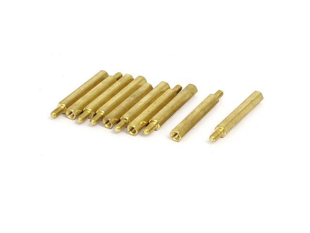 Click here for M3 x 30mm+6mm Male to Female Thread Brass Hex Hexa... prices
