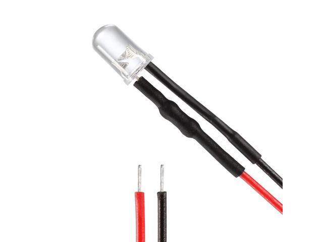 Click here for Prewired LED Light  DC 3-5V 20mA - 5mm Red Pre-Wir... prices