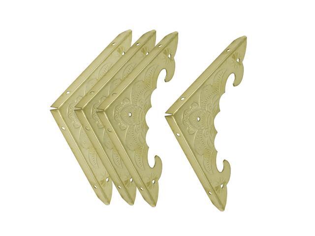 Click here for Box Corner Protectors Vintage Gold Tone Triangle M... prices