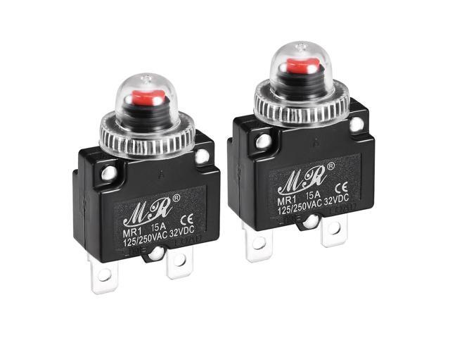 Click here for Thermal Circuit Breakers 15A 125/250V AC 32V DC Pu... prices