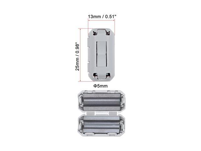 Click here for 5mm Ferrite Cores Ring Clip-On RFI EMI Noise Suppr... prices
