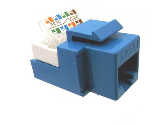 Click here for BattleBorn Cat6 Keystone Jack KEY6TLBLU Tool Less... prices