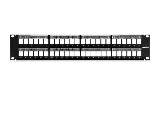 Click here for Leviton 48-Ports 2RU Black Patch Panel 49255-L48 prices
