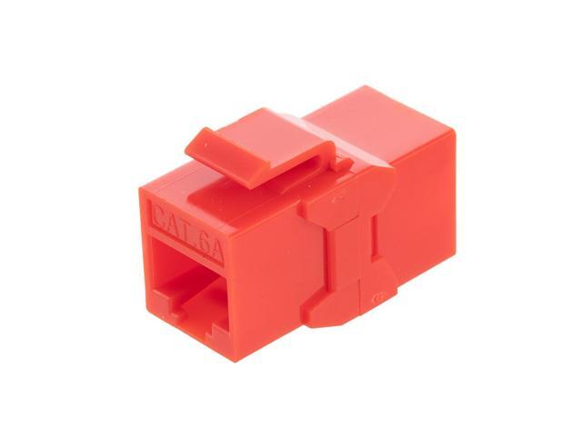 Click here for CAT6A UTP Inline Keystone Coupler  25 pack  Red prices