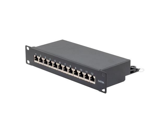Click here for NavePoint 10 Inch Wide 12-Port CAT6A STP Patch Pan... prices