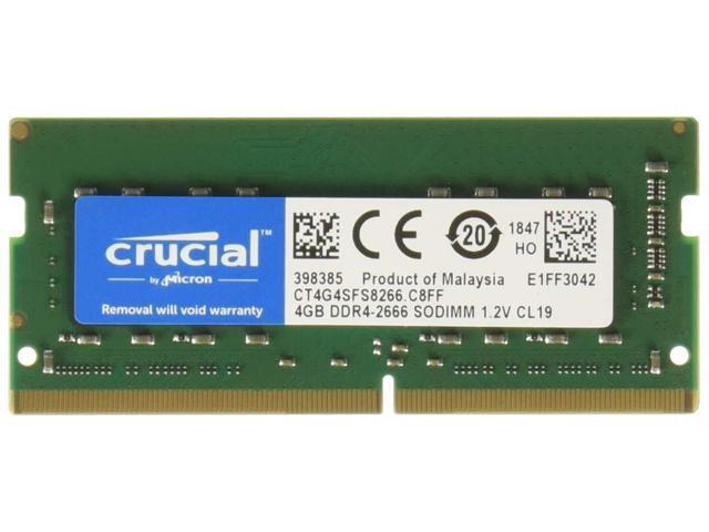 Click here for Crucial 4GB Single DDR4 2666 MT/s (PC4-21300) CL19... prices
