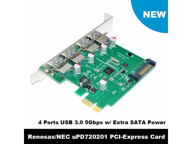 Click here for 4 Port PCIE PCI-e to USB 3.0 Expansion Card - USB... prices
