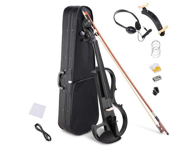 Click here for 4/4 Electric Violin Full Size Wood Silent Fiddle F... prices