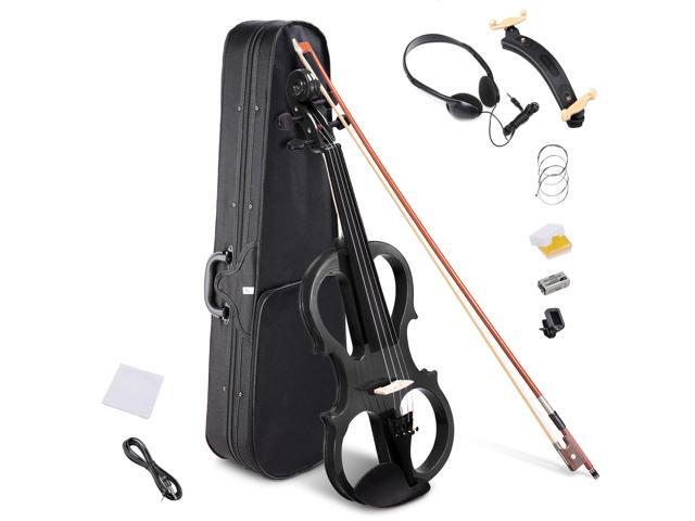 Click here for 4/4 Electric Violin Full Size Wood Silent Fiddle B... prices