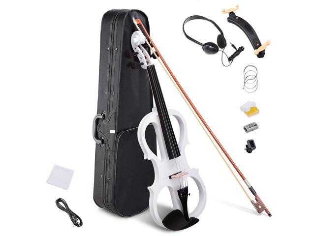 Click here for 4/4 Electric Violin Full Size Wood Silent Fiddle B... prices