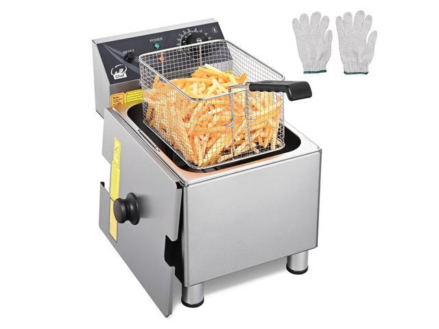 WeChef Electric Deep Fryer Countertop Deep Fryer with Basket 12L Stainless Steel Fryer for Restaurant and Home Use Easy to Clean Fast Heat Up Oil...