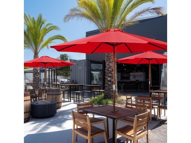 Click here for Yescom 9FT Wooden Patio Umbrella UV30+ for Beach P... prices