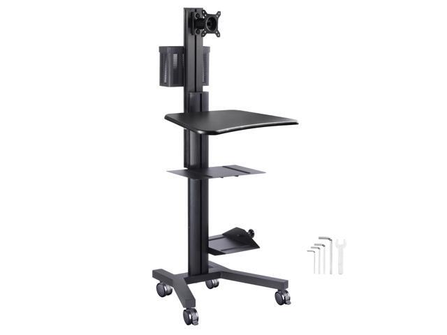 Click here for Desktop PC Rolling Mobile cart Sit/stand up Workst... prices