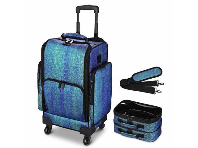 Click here for Byootique Soft Sided Rolling Makeup Train Case Cos... prices