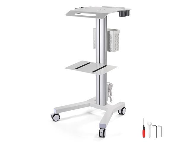Click here for 2 Tiers Medical Trolley Mobile Medical Cart Rollin... prices