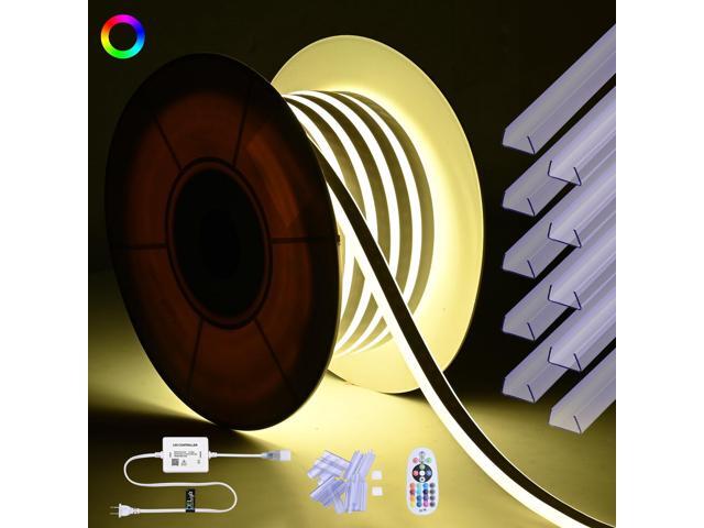 Click here for DELight 50FT RGB Neon Rope Lights with 2 Plastic U... prices