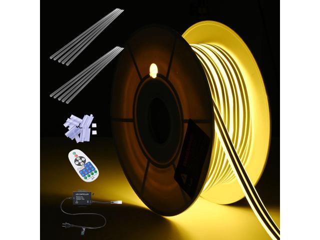 Click here for DELight 50FT Warm White Neon Rope Lights with 2 Pl... prices