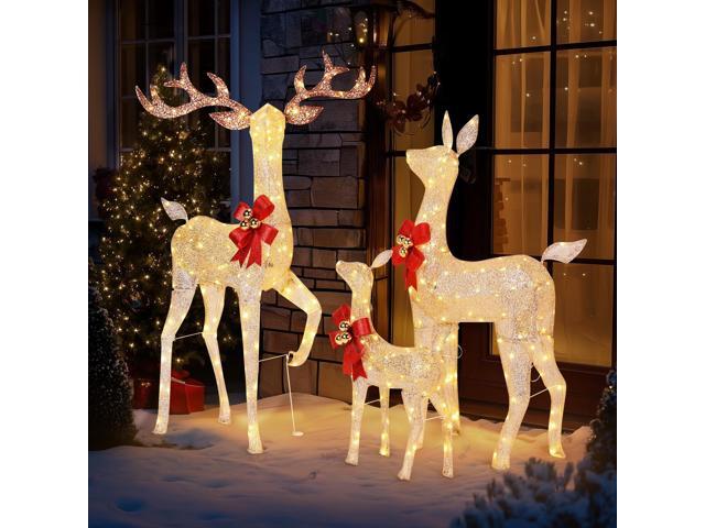 Click here for Yescom Blessing 3Pcs Large Lighted Christmas Deer... prices
