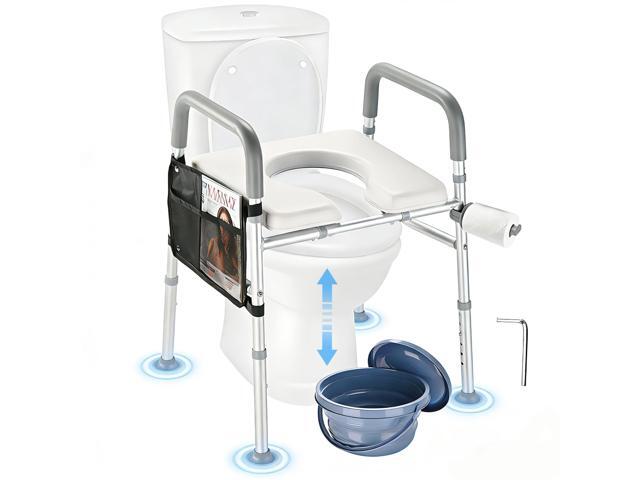 Click here for Yescom Raised Toilet Seat Riser Adjustable Bedside... prices